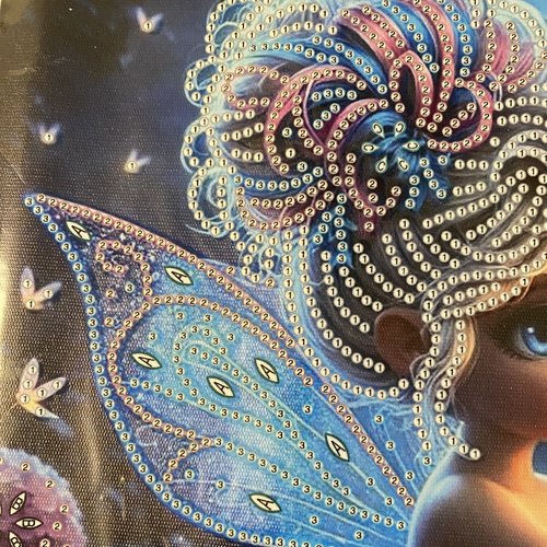 Kit diamond painting partiel à réaliser soi-même, format 30x30 cm ...