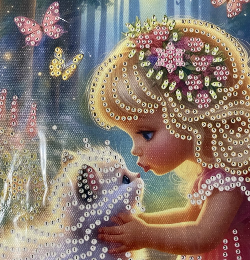 Kit diamond painting partiel à réaliser soi-même, format 30x30 cm ...