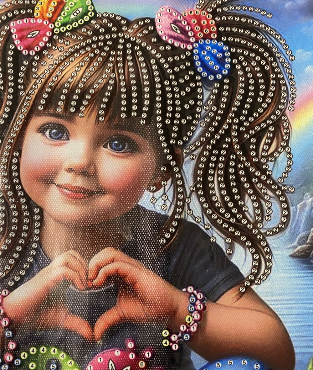 Kit diamond painting partiel à réaliser soi-même, format 30x30 cm ...