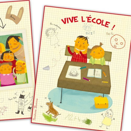 Livre pour enfant : comptines de la petite école avec cartes postales ...
