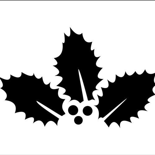 Pochoir de houx. (ref 792-1) - Un grand marché