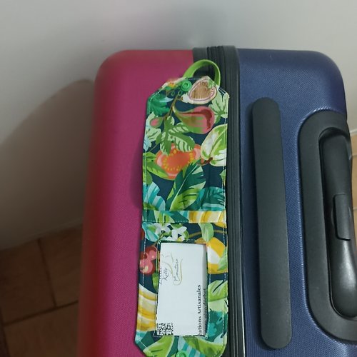 Étiquette à bagages en tissu , identification des valises cadeaux pour ...