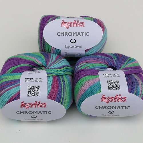 3 pelotes coton egypte katia chromatic - Un grand marché