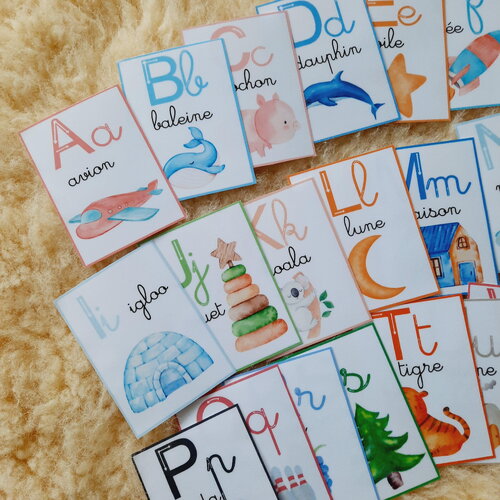 Cartes alphabet / abécédaire des animaux - maternelle - apprendre les ...