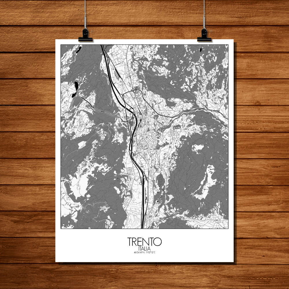 Poster carte de trente - Un grand marché