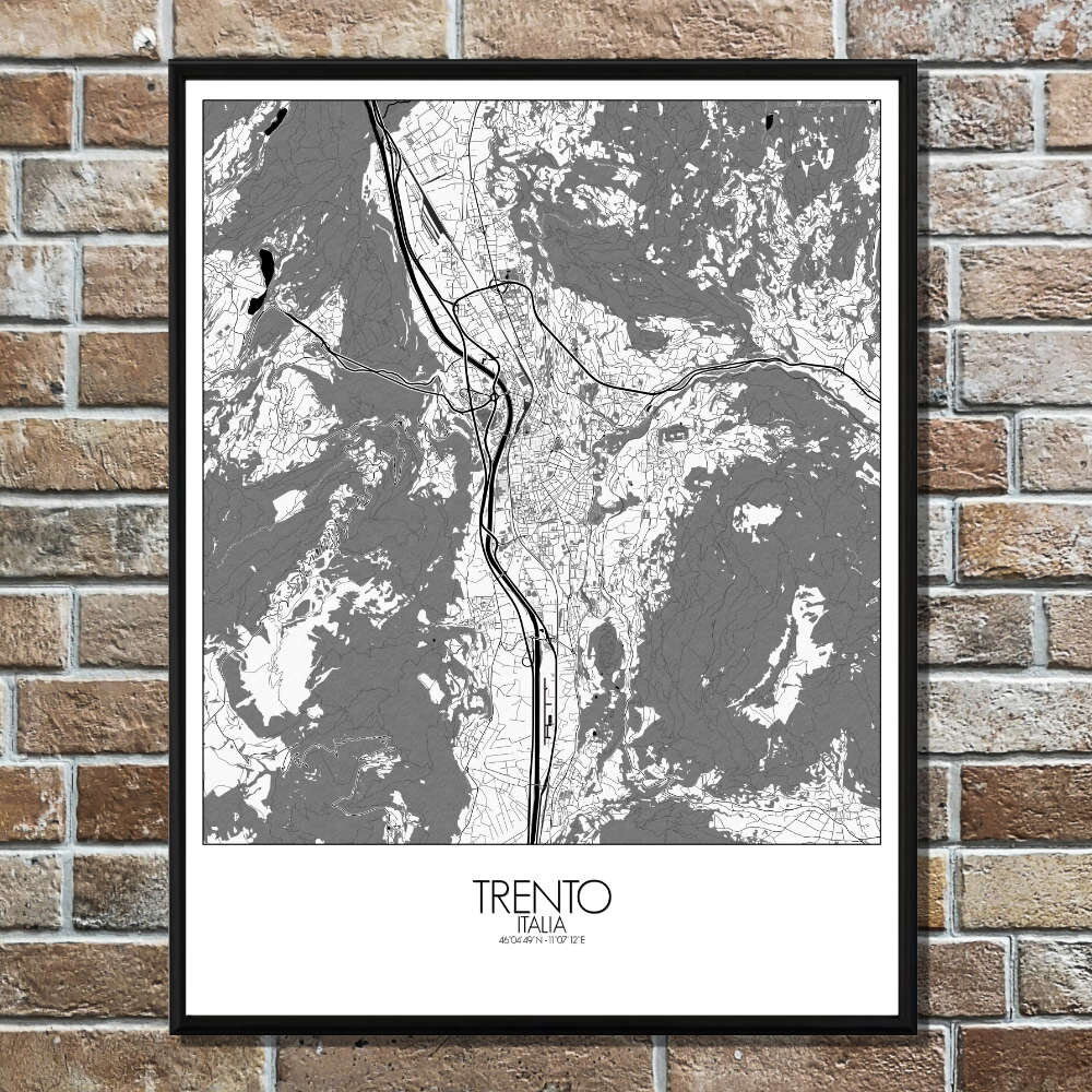 Poster carte de trente - Un grand marché