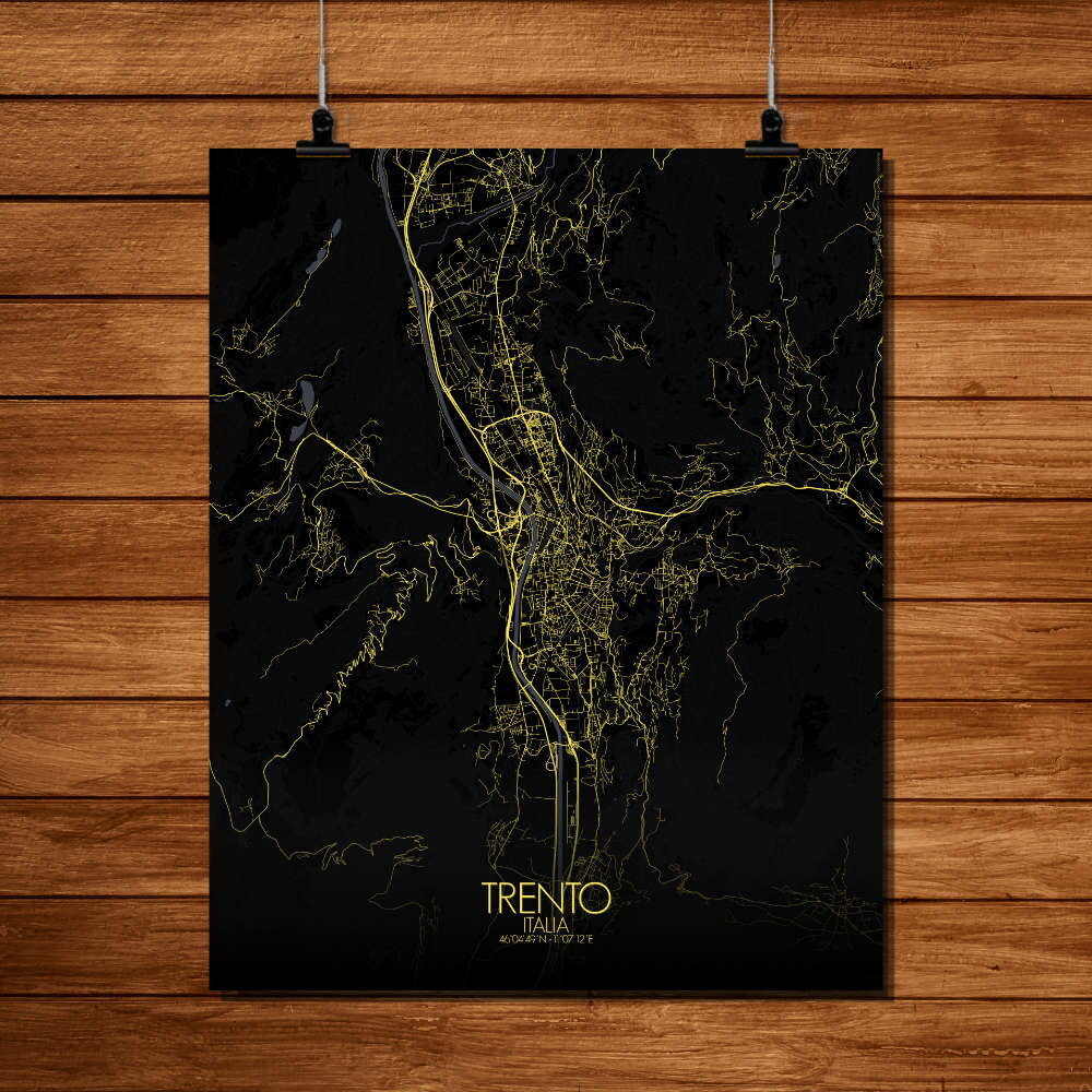 Poster carte de trente - Un grand marché