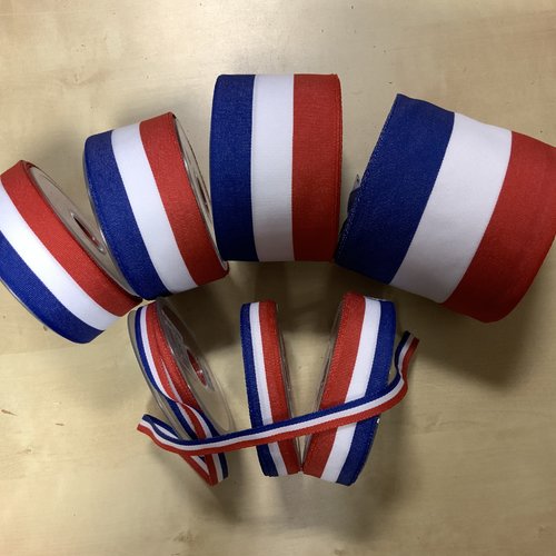 Ruban, galon tricolore bleu blanc rouge france français 100 mm au mètre ...