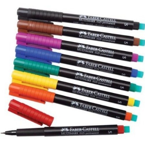 1 stylos marqueur feutre indélébile noir 0,3mm s faber castell à encre ...