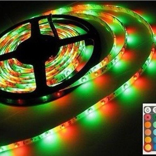 Kit complet 5 mètre de ruban led bande autocollant rgb 300leds 3528 ...