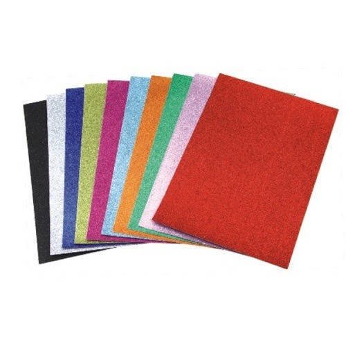 10 feuilles carton pailleté multicolore créative avec paillette format ...