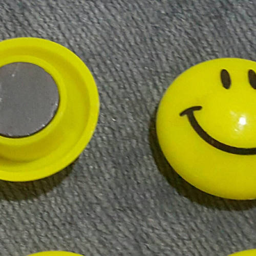 6 smiley 30mm aimanté pour tableau activités manuelles décoration b9 ...