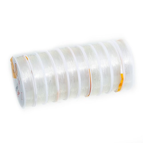 Fil élastique transparent 1mm 10 m/rouleau environ - Un grand marché