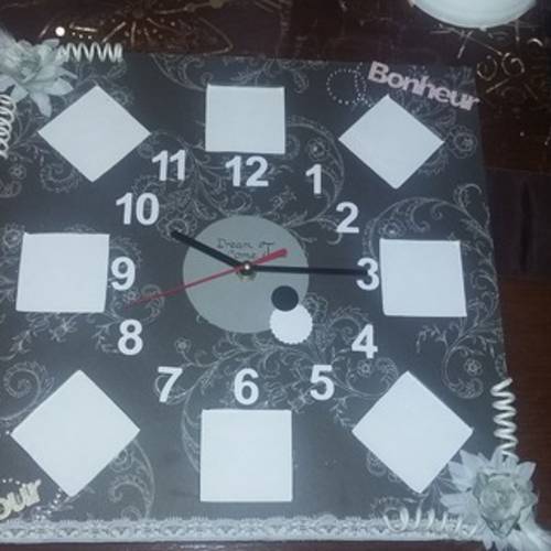 Horloge personnalisé comportant vos 8 photos préféré - Un grand marché