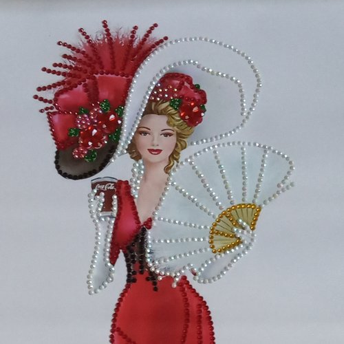 Tableau broderie diamant 26 - Un grand marché